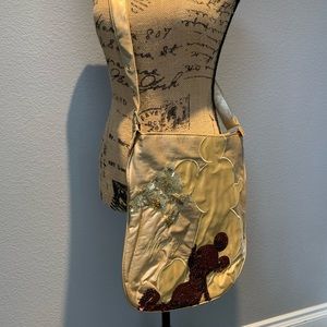Disney | Bags | Disney Mickey Mouse Sequin Gold Metallic Bag | Poshmark